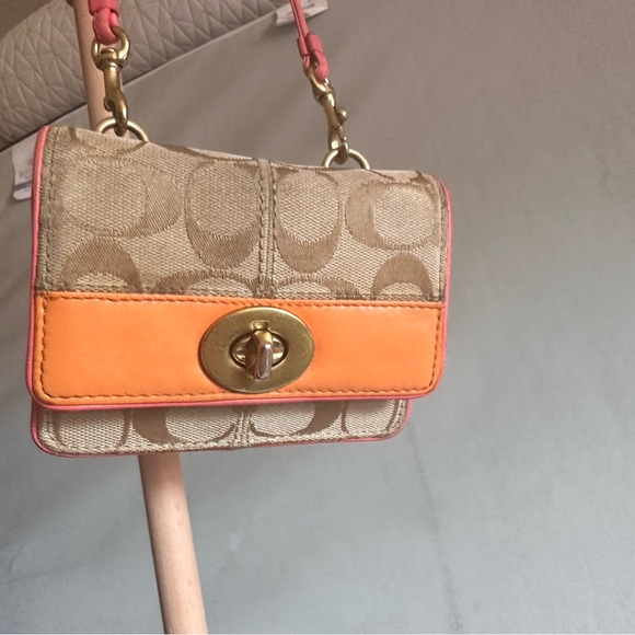 Coach | Bags | Coach Mini Crossbody Bag With Signature Pattern | Poshmark